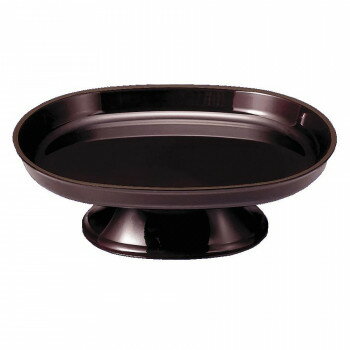 ※パッケージ、デザイン等は予告なく変更される場合があります。※画像はイメージです。商品タイトルと一致しない場合があります。仏具用品。小判型の供物台です。サイズ127×180×高さ65mm個装サイズ：18.3×13.1×7.5cm重量個装重量...