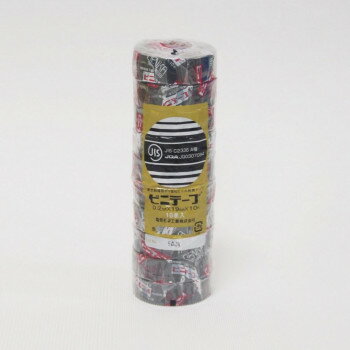 ※パッケージ、デザイン等は予告なく変更される場合があります。※画像はイメージです。商品タイトルと一致しない場合があります。10巻入りの電気絶縁用ポリ塩化ビニル粘着テープです。サイズ全長10m×幅19mm個装サイズ：6.3×19×6.3cm重...