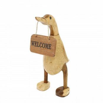 ※パッケージ、デザイン等は予告なく変更される場合があります。※画像はイメージです。商品タイトルと一致しない場合があります。くちばしにウェルカムボードを引っ提げてお出迎えしてくれる木彫のアヒル。玄関先やお店のレジ横に置いて、気持ちが和む空間を...