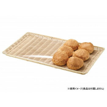 ※パッケージ、デザイン等は予告なく変更される場合があります。※画像はイメージです。商品タイトルと一致しない場合があります。並べればパンがおいしそうに見える、ラタンの平型トレイです。サイズW60×D35×H2.5cm個装サイズ：3.5×61....