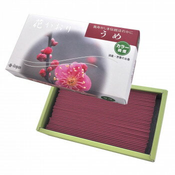 ※パッケージ、デザイン等は予告なく変更される場合があります。※画像はイメージです。商品タイトルと一致しない場合があります。早春の梅園をイメージした梅の香りで、煙が少ないタイプのお線香です。お花の香りに天然消臭成分を配合しているため、 気にな...