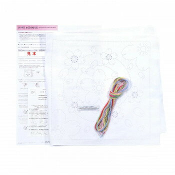 ※パッケージ、デザイン等は予告なく変更される場合があります。※画像はイメージです。商品タイトルと一致しない場合があります。桜がお好きな方はもちろん、作り方説明書には英訳も入っていますので海外の方もお楽しみいただけます。図案は布にプリント済み...