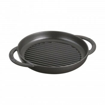 ※パッケージ、デザイン等は予告なく変更される場合があります。※画像はイメージです。商品タイトルと一致しない場合があります。鉄鋳物製です。グリルで食材を焼くと、滴り落ちた脂がグリルの凹面に落ち、ジュッと焼かれて煙が出ます。グリルの凸面へと上が...