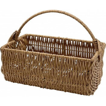 ※パッケージ、デザイン等は予告なく変更される場合があります。※画像はイメージです。商品タイトルと一致しない場合があります。ポリエチレン素材を使用した天然素材風のバスケット。丈夫で壊れにくいです。水洗い可能なのでいつでも清潔に保てます。※食品...