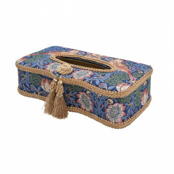 ※パッケージ、デザイン等は予告なく変更される場合があります。※画像はイメージです。商品タイトルと一致しない場合があります。ジェニファーテイラーとウィリアムモリスのデザインのコラボ。曲線を活かしたデザインとダブルタッセルが美しいティッシュボッ...