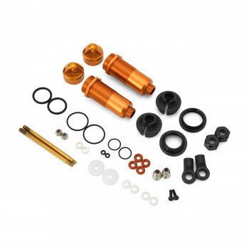 ※パッケージ、デザイン等は予告なく変更される場合があります。※画像はイメージです。商品タイトルと一致しない場合があります。大容量アルミシリンダーにチタンコートシャフトとデルリンピストン、デルリンスペーサーを組合せ、あらゆるシーンで極上走りを...