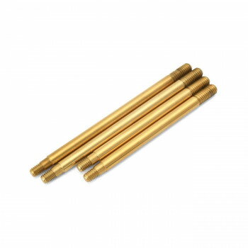 ※パッケージ、デザイン等は予告なく変更される場合があります。※画像はイメージです。商品タイトルと一致しない場合があります。EX.アルミビッグボアダンパー用チタンコートシャフト。前後1台分のセット。Genova標準の樹脂ダンパー、既存のアルミ...