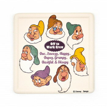 ※パッケージ、デザイン等は予告なく変更される場合があります。※画像はイメージです。商品タイトルと一致しない場合があります。映画「白雪姫」の7人のこびとがデザインされた吸水コースターです。※素焼きのため、水滴を吸収します。※冷たい飲み物を飲む...