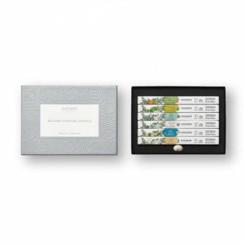 ※パッケージ、デザイン等は予告なく変更される場合があります。※画像はイメージです。商品タイトルと一致しない場合があります。ショコラトリーに並ぶバトンショコラのような6種類のバトネ(お香)と温かみのある質感にESTEBANのロゴが刻印されたオ...