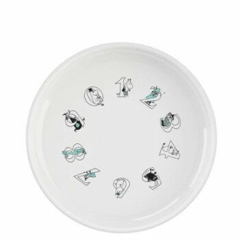 ※パッケージ、デザイン等は予告なく変更される場合があります。※画像はイメージです。商品タイトルと一致しない場合があります。キャラクターと数字がデザインされたプレートに、ターコイズのワンポイントが魅力を引き立てています。※火のそばに置かないで...