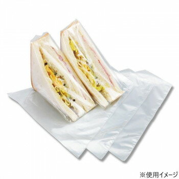 ※パッケージ、デザイン等は予告なく変更される場合があります。※画像はイメージです。商品タイトルと一致しない場合があります。三角型サンドイッチ専用の無地ポリ袋です。 サンドイッチの厚みを見越して台形のシルエットになっています。食品衛生法規格基...