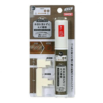 ※パッケージ、デザイン等は予告なく変更される場合があります。※画像はイメージです。商品タイトルと一致しない場合があります。木部のすりキズ補修ペンです。重ね塗りで濃さが調節できます。サイズW95×D30×H195mm個装サイズ：19.5×9....