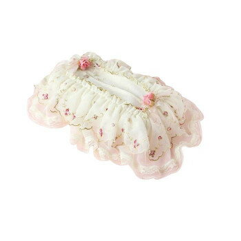 ※パッケージ、デザイン等は予告なく変更される場合があります。※画像はイメージです。商品タイトルと一致しない場合があります。チュールレースにローズが刺繍されたティッシュケースカバーです。ティッシュボックスが簡単に収まる、使いやすいカバーです。...