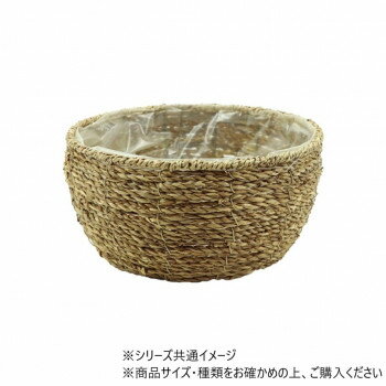 ※パッケージ、デザイン等は予告なく変更される場合があります。※画像はイメージです。商品タイトルと一致しない場合があります。浅丸シーグラスナチュラルのフラワーバスケットです。サイズΦ23×H11cm個装サイズ：25×25×11cm重量個装重量...