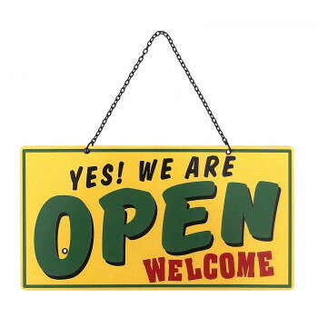 ※パッケージ、デザイン等は予告なく変更される場合があります。※画像はイメージです。商品タイトルと一致しない場合があります。営業再開時間を知らせる時計針が付いたOPEN/CLOSEサイン。心配せずに休憩がとれちゃいます。サイズW28.7×H1...