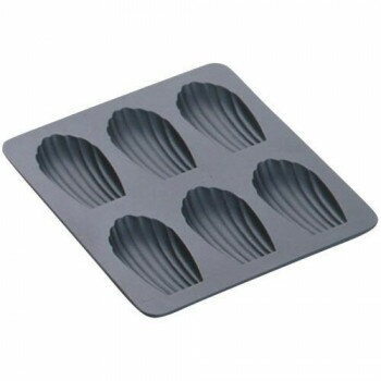 ※パッケージ、デザイン等は予告なく変更される場合があります。※画像はイメージです。商品タイトルと一致しない場合があります。貝殻の形のマドレーヌ型です。熱伝導率が良いダイキャストに型は離れのよいシリコーン樹脂焼付塗装を施しました。一口サイズで...