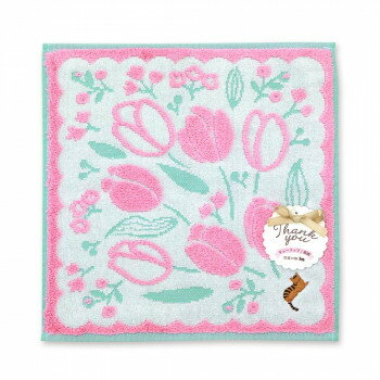 ※パッケージ、デザイン等は予告なく変更される場合があります。※画像はイメージです。商品タイトルと一致しない場合があります。無撚糸を使用したパイルとスチームシャーリング加工で、柔らかく滑らかな肌触りのハンカチです。幸せを招く花屋の看板猫がワン...