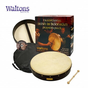 ※パッケージ、デザイン等は予告なく変更される場合があります。※画像はイメージです。商品タイトルと一致しない場合があります。アイリッシュ音楽のリズムを盛り上げる伝統的なアイリッシュドラムです。丸い木のフレームに丈夫な動物の皮を張り、ビーターと...
