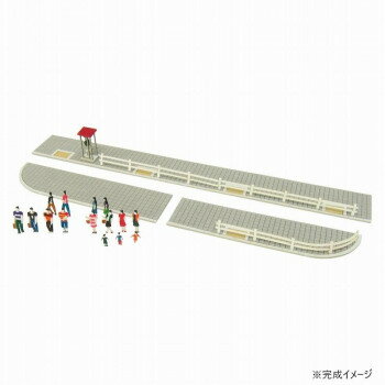 ※パッケージ、デザイン等は予告なく変更される場合があります。※画像はイメージです。商品タイトルと一致しない場合があります。幅広タイプの歩道のキットです。大通りによくありそうな幅広でタイル式の歩道。点字ブロックも付属しているのでよりリアルな歩...