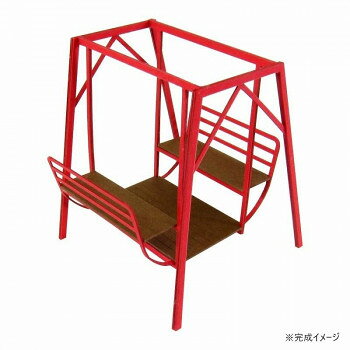 ※パッケージ、デザイン等は予告なく変更される場合があります。※画像はイメージです。商品タイトルと一致しない場合があります。かわいいブランコのキットです。赤いフレームで座るところと足元は木の板が貼ってあるような昔ながらのかわいい箱ブランコです...