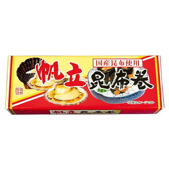 ※パッケージ、デザイン等は予告なく変更される場合があります。※画像はイメージです。商品タイトルと一致しない場合があります。国産の昆布を使用したほたて昆布巻です。※昆布巻は外側を経木ひも(食べられません)で縛ってありますので、除いてお召し上が...