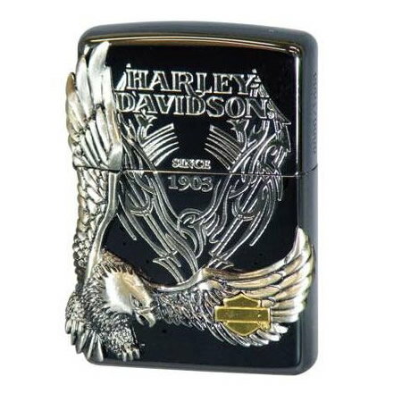 ※パッケージ、デザイン等は予告なく変更される場合があります。※画像はイメージです。商品タイトルと一致しない場合があります。羽を広げた白頭鷲がシンボルのアメリカを代表するオートバイメーカー『ハーレーダビッドソン』と、アメリカを代表するライター...