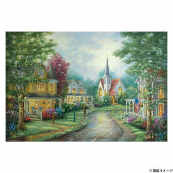 ※パッケージ、デザイン等は予告なく変更される場合があります。※画像はイメージです。商品タイトルと一致しない場合があります。ビクトリア様式の家々が並ぶ典型的なアメリカの町を描いた、細部にまでこだわったキンケードらしい要素が盛り込まれた作品。雨...