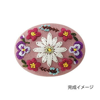 ※パッケージ、デザイン等は予告なく変更される場合があります。※画像はイメージです。商品タイトルと一致しない場合があります。小さな草花など、かわいい絵柄をモチーフにしたフランス刺しゅうの手づくりキットです。図案プリント済なのですぐに始められま...
