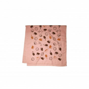 ※パッケージ、デザイン等は予告なく変更される場合があります。※画像はイメージです。商品タイトルと一致しない場合があります。表面はさらっとしたガーゼ生地で、裏面はしっかり吸水のパイル地です。日常使いにぴったりな手書きイラストのカフェ柄です。サ...