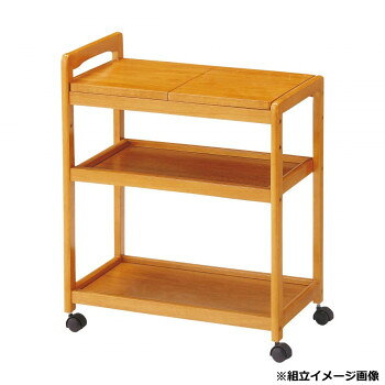 ※パッケージ、デザイン等は予告なく変更される場合があります。※画像はイメージです。商品タイトルと一致しない場合があります。背の高い瓶やポットなどをを運ぶ際に便利な、天板2分割式のワゴン。中段は2段階の高さ調節が可能です。サイズW590×D3...