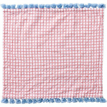 ※パッケージ、デザイン等は予告なく変更される場合があります。※画像はイメージです。商品タイトルと一致しない場合があります。白地に格子柄を効かせ、アクセントカラーのフリンジをプラスしたディッシュクロスです。乾きやすくてへたりにくいので家事や作...