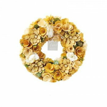 ※パッケージ、デザイン等は予告なく変更される場合があります。※画像はイメージです。商品タイトルと一致しない場合があります。淡い黄色とアイボリーでまとめたふんわりと軽やかな色合いのリースです。壁掛け用のひもがついております。※商品のボックスは...