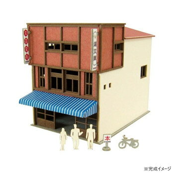 ※パッケージ、デザイン等は予告なく変更される場合があります。※画像はイメージです。商品タイトルと一致しない場合があります。街中にありそうな本屋さんのキットです。袖看板や立て看板もいい感じです。おまけで自転車と人形3体が付いています。人形はカ...