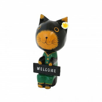 ※パッケージ、デザイン等は予告なく変更される場合があります。※画像はイメージです。商品タイトルと一致しない場合があります。ちょこんと座ってお出迎えしてくれる可愛らしいネコの置物。お店のレジ横や玄関先に置いて心が和む空間を演出してみませんか。...