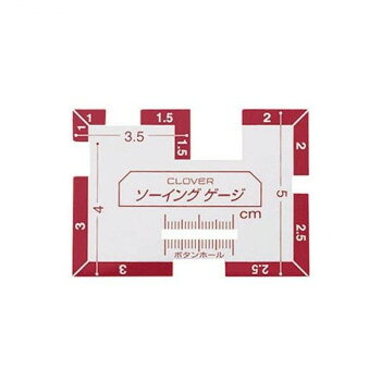※パッケージ、デザイン等は予告なく変更される場合があります。※画像はイメージです。商品タイトルと一致しない場合があります。1〜5cmまで5mm単位でゲージが付いています。(軽金属製)ボタンホールの抜き型付き。しるし付けにたいへん便利です。サ...