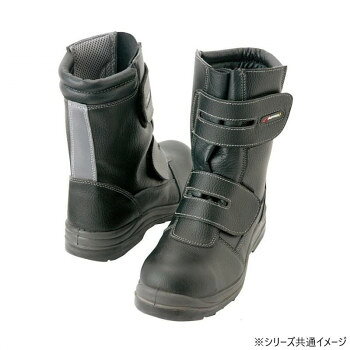 ※パッケージ、デザイン等は予告なく変更される場合があります。※画像はイメージです。商品タイトルと一致しない場合があります。面ファスナーでしっかりと固定して着用できる、ブーツタイプのセーフティシューズ。静電気での粉塵を呼ばず、静電発火を予防し...