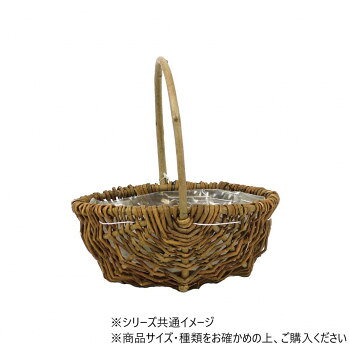 ※パッケージ、デザイン等は予告なく変更される場合があります。※画像はイメージです。商品タイトルと一致しない場合があります。MHクレイド手付きのフラワーバスケットです。サイズW20.5×D16.5×H9cm個装サイズ：25×25×25cm重量...