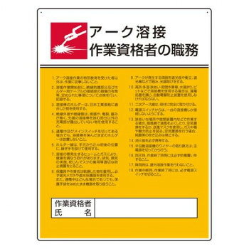 ※パッケージ、デザイン等は予告なく変更される場合があります。※画像はイメージです。商品タイトルと一致しない場合があります。職務内容を明確に表示し、現場での周知徹底に役立つ表示板です。サイズ600×450mm、取付穴:φ2.5mm個装サイズ：...