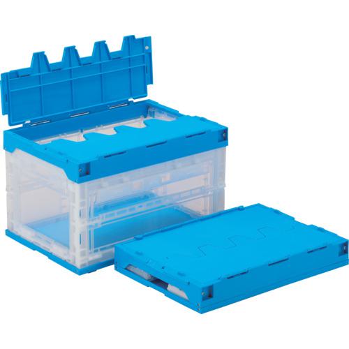 《メーカー》三甲（株）《品番》556390TMBL00《特長》●扉により段積みした状態で内容物を取り出すことができるフタ付きオリコンです。●側面が透明で内容物の確認が一目でできる特長に加え、扉を付ける事により段積みした状態で内容物を取り出す...