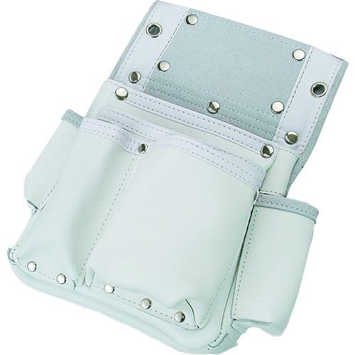 《メーカー》（株）コヅチ《品番》SH-502《特長》●牛皮を使用しております。●ヨレ防止加工が施されています。《用途》●作業工具、小物類の収納に。《仕様》●色:白●形状:釘袋サイドポケット付白●幅(mm):200●奥行(mm):70●高さ(...