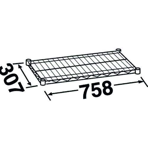 《メーカー》エレクター（株）《品番》SS760《特長》●さらに高品質に、よりクリーンに、ワイヤーシェルフの定番です。●棚板を抗菌アクリル樹脂コーティングし、耐食性に優れ、クリーンな環境にも使用できます。《用途》《仕様》●間口(mm):758...