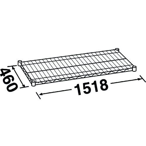 《メーカー》エレクター（株）《品番》MS1520《特長》●さらに高品質に、よりクリーンに、ワイヤーシェルフの定番です。●棚板を抗菌アクリル樹脂コーティングし、耐食性に優れ、クリーンな環境にも使用できます。《用途》《仕様》●間口(mm):15...