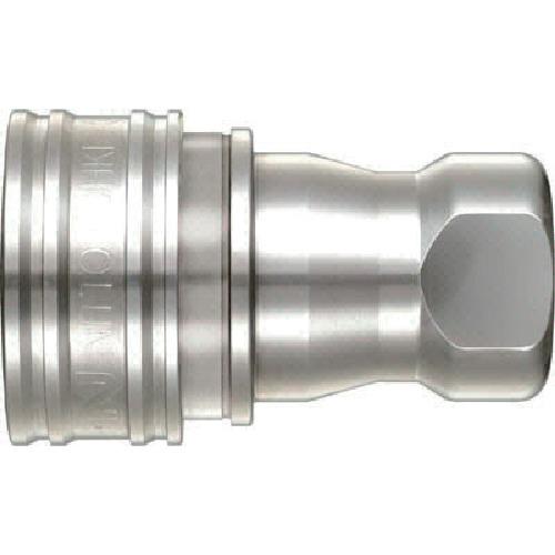 《メーカー》日東工器（株）《品番》8S-A SUS NBR 《特長》●滑らかなプラグ先端部の形状によって、ソケットとの接続操作もよりスムーズに快適になりました。●バルブのセンター自動復帰機能により、分離後のシール性能アップ。●SUS304で...