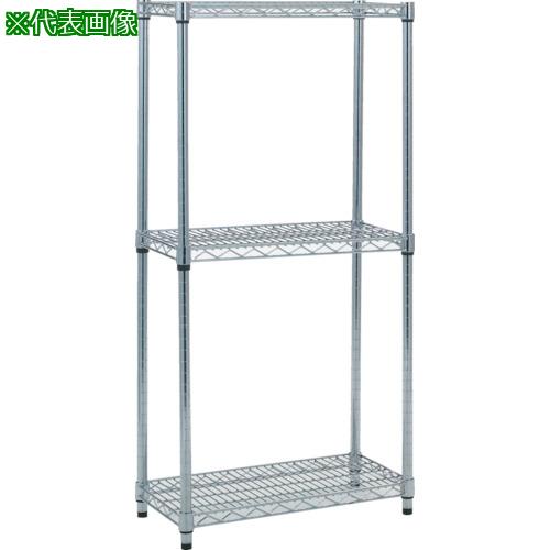 《メーカー》トラスコ中山（株）《品番》TME-4243《特長》●棚板は25mmピッチで位置変更可能です。●アジャスターは+15mmの調整ができるので水平出しも簡単です。●三層メッキ構造で防錆力抜群です。《用途》●各種倉庫や工場での保管・管理...