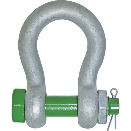 《メーカー》大洋製器工業（株）《品番》GPBB-0.75T《特長》●溶融亜鉛メッキを施した軽量でコンパクトなシャックルです。●ワイヤロープを2本掛けした時の取り合いで、ワイヤ同士が重なりにくいバウ形状をしています。《用途》●荷役作業、多目的...