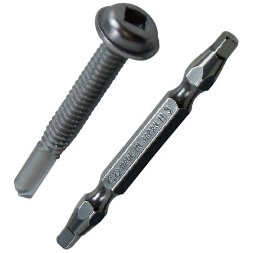 《メーカー》ジェフコム（株）《品番》ATB-535SP《特長》●No.3四角ビット専用下穴不要です。《用途》《仕様》《仕様2》●厚鋼板用ネジ●H鋼も厚鋼板も下穴不要。●頭飛防止機能搭載●適用板厚:2.3〜9.0mm●鉄板、H鋼、アングル、C...