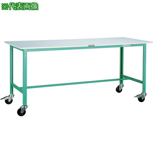 《メーカー》トラスコ中山（株）《品番》RAE-0960C100 DG《特長》●キャスター付で、作業台を移動する際に便利です。《用途》《仕様》●天板材質:リノリューム張●間口(mm):900●奥行(mm):600●高さ(mm):845●脚部カ...