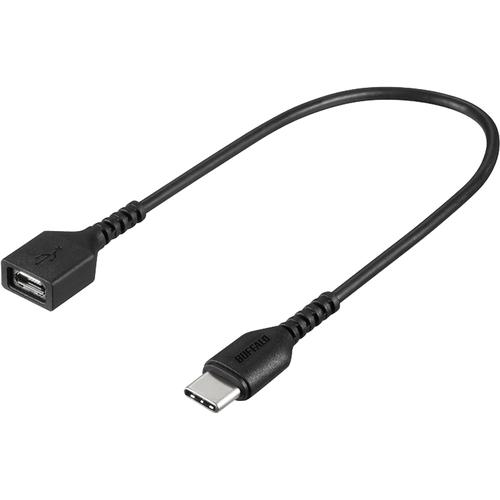 《メーカー》（株）バッファロー《品番》BSMPCADC115BK《特長》●最新スマホの急速充電・通信に対応するType-C変換ケーブル●断線に強い新設計ロングSRを採用●しなやかで屈曲に強いスリムケーブル●最大3.0Aの急速充電に対応《用途...