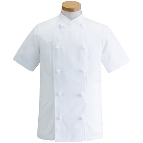 《メーカー》（株）サーヴォ《品番》KG428-L《特長》●綿100%、カツラギ織り素材を使用した半袖の女性用コックコートです。●丈夫で燃えにくく、厨房現場で永く愛用されています。●和食・中華・洋食など、幅広いジャンルの飲食店におすすめです。...