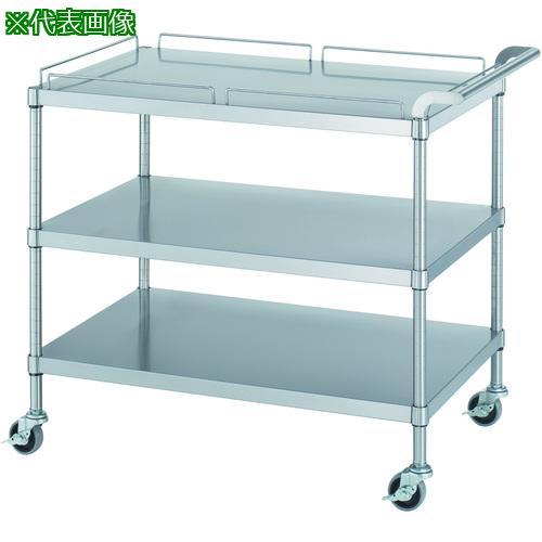 《メーカー》シンコー（株）《品番》M12-7560-1200-SU75_SH《特長》●簡単な組み立て式ワゴンです。●耐摩耗性に優れたウレタンキャスターを標準装備しています。●ご使用状況に応じて棚を追加したり、棚間隔を25mmピッチにて変更可...